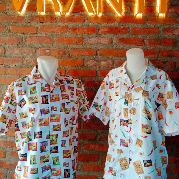 Pesan Kemeja Printing Custom - Tanpa Minimum Order - VRANTI